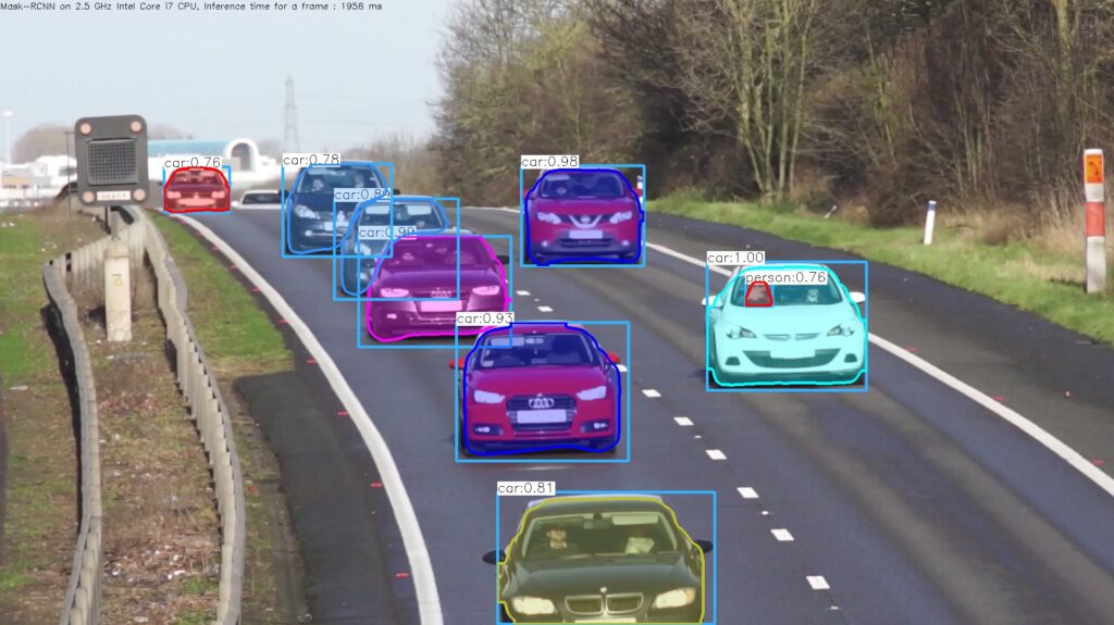 【python】opencvで物体検知 - mask R-CNN