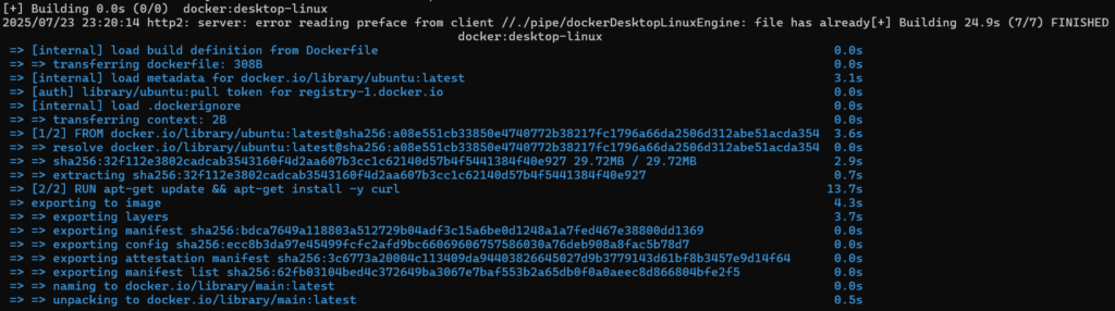 【Docker】 From Dockerfile Creation to Image Creation and Container Launch